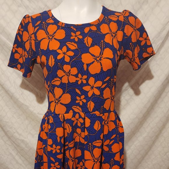 LuLaRoe | Dresses | Lula Roe Hibiscus Dress | Poshmark